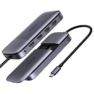 WJCCY USB C HUB USB Type C 3.1 to M.2 B-Key HDMI 4K 60Hz USB 3.1 10Gbps USB C HDMI HUB Splitter