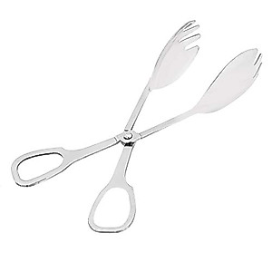 AmazonCommercial Stainless Steel Salad Tongs