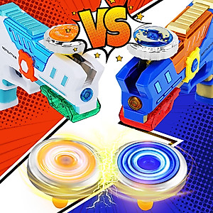 Bey Battling Top Burst Gyro Toy Set with 4 Spinning Top Burst Gyros 1 Toy Launchers Combat Battling Game Gifts for Boys Children Kids Ages 6+