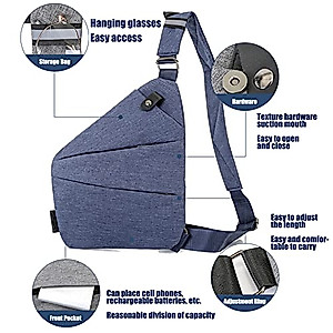 ZBTOP 2023 New Personal Flex Bag,Waterproof Personal Shoulder Pocket Bag,Anti-Thief Crossbody Sling Bags,Chest Shoulder Bags,Side Crossbody Backpack for Outdoor (Camouflage Grey-Light)