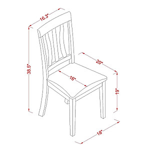 East West Furniture HLAN3-CAP-C 3 Piece Dining Table Set for Small Spaces Contains a Round Dining Room Table with Pedestal and 2 Linen Fabric Upholstered Chairs, 42x42 Inch, Cappuccino