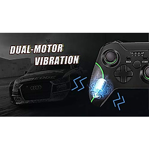 RIBOXIN 2.4G Wireless Controller for Xbox One Game Controller for Xbox one/Xbox one S/Xbox one X Wireless Controller PC Controller Pro Game Controller for Xbox and PC (with No Audio Jack)