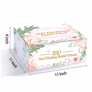 250 Pack Mini Bubble Wands Bulk, Party Favors for Weddings, Valentine's Day, Anniversaries, Celebrations, Graduation, Birthday for Boys Girls Kids Toddler Adults