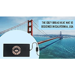 Cozy Bread™ Warming Mat | Thermostat Controlled Portable Bread Proofer (10" x 21") | Love What You Bake - Proof Dough, Keep Baked Goods Warm, Fermentation