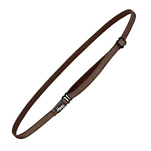 Hipsy Women's Elastic & Adjustable No Slip Running Headband Pack (Olive/Black/Silver/Navy/Brown Elastic 5pk)