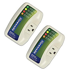 Refrigmatic WS-36300 Electronic Voltage & Surge Protector for Refrigerator – Up to 27 cu. ft. (2 Pack)