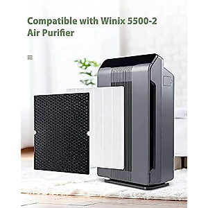 Future Way C545 + 5500 Replacement Filter Set Compatible with Winix C545 and 5500-2 Air Purifier