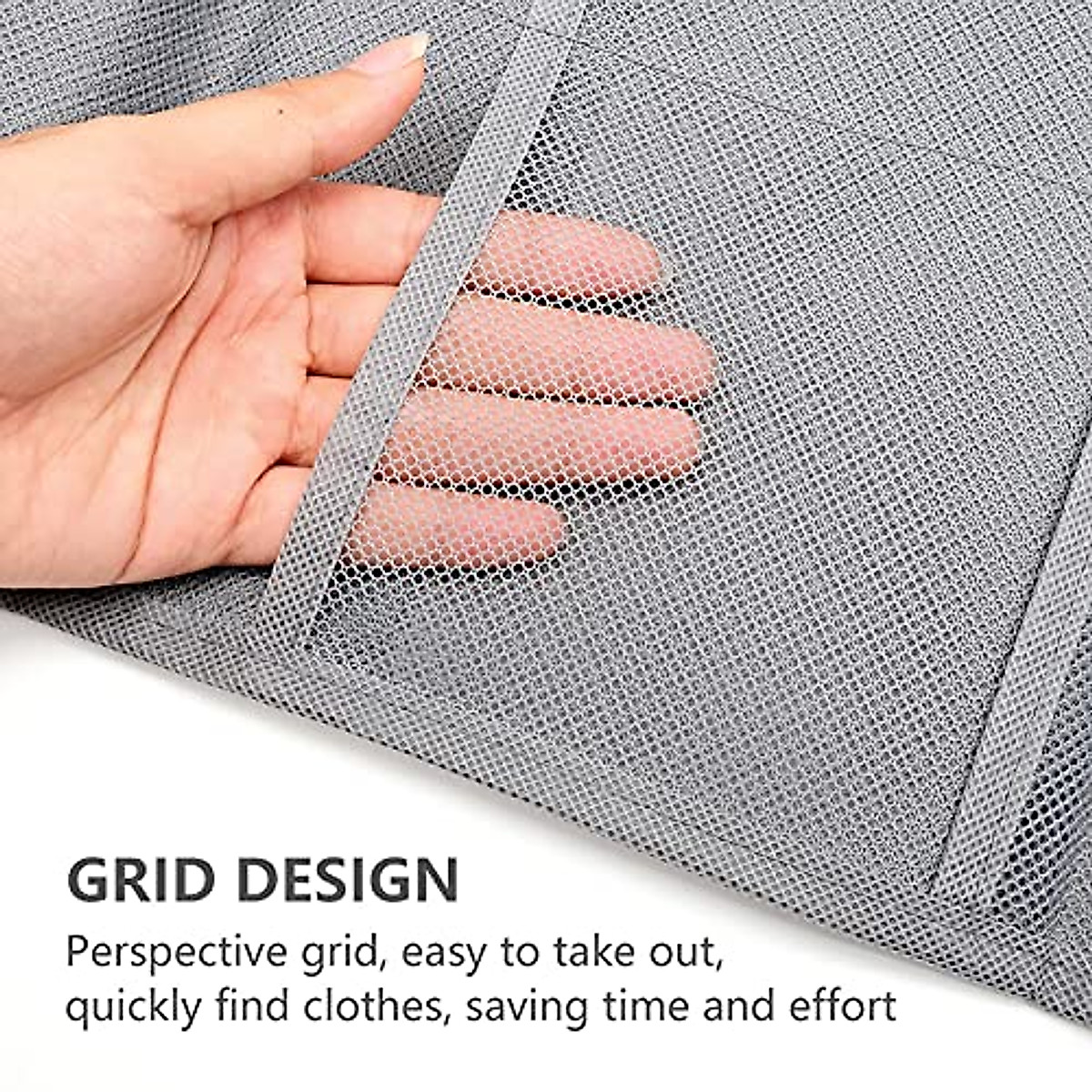 inheming 2 Pack Hanging Underwear Organizer for Closet, 12 + 18 Mesh Pockets Dual-Sided Storage Bags, Bras Panties Socks Organizer Hanger for Dormitory, Rental House, RV Wardrobe