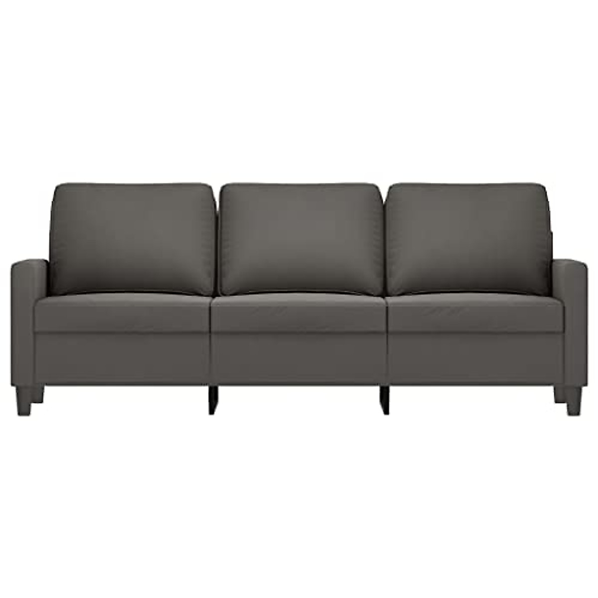 vidaXL 3-Seater Sofa Dark Gray 70.9" Velvet