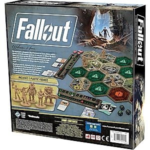 Fallout The Board Game (Base) | Strategy | Apocalyptic Adventure Game for Adults and Teens | Ages 14 and up | 1 to 4 Players | Average Playtime 2-3 Hours | Made by Fantasy Flight Games