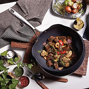 TECHEF - Goody Pan - Wok Stir-fry Pan - PFOA Free, Dishwasher and Oven Safe, Made in Korea (11-in)