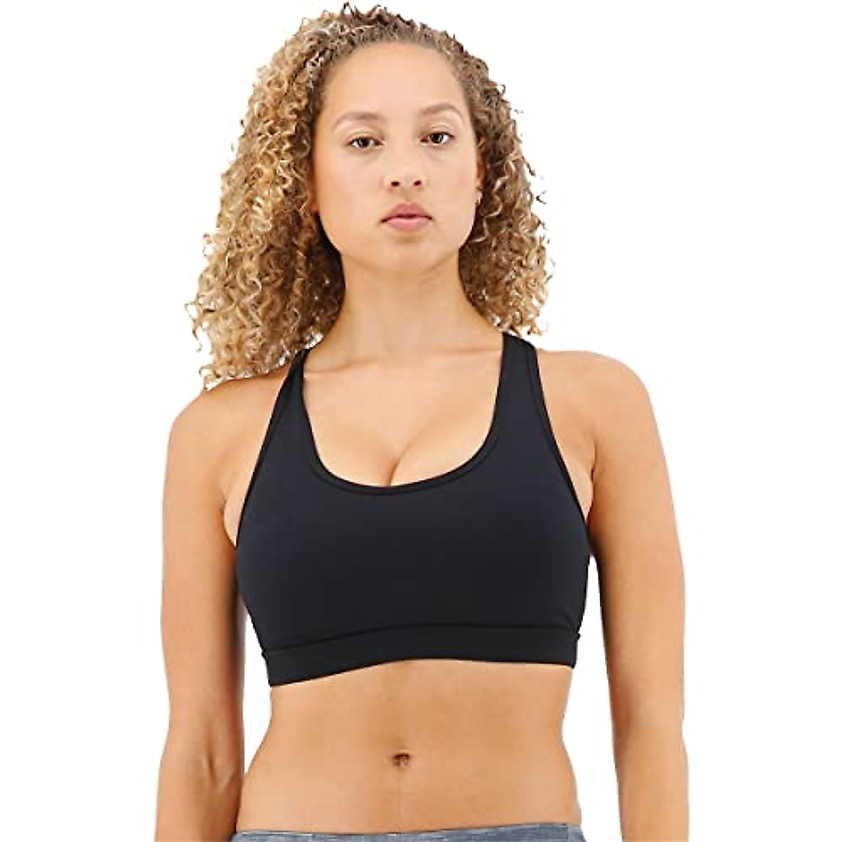 TYR Women's Standard Durafast Elite Lyn Racerback Swim Top, Black, 16