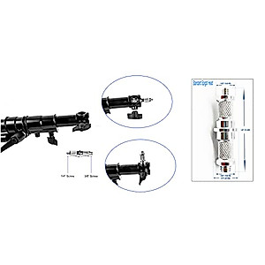 PHOCUS Wall Mount Boom Arm for Photography Studio Video Strobe Lights, Max Length 51 inches /130 cm, Horizontal and Vertical Rotatable