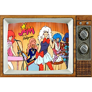 JEM & THE HOLOGRAMS TV Fridge MAGNET 2" x 3" art SATURDAY MORNING CARTOONS Refrigerator nostalgic retro C