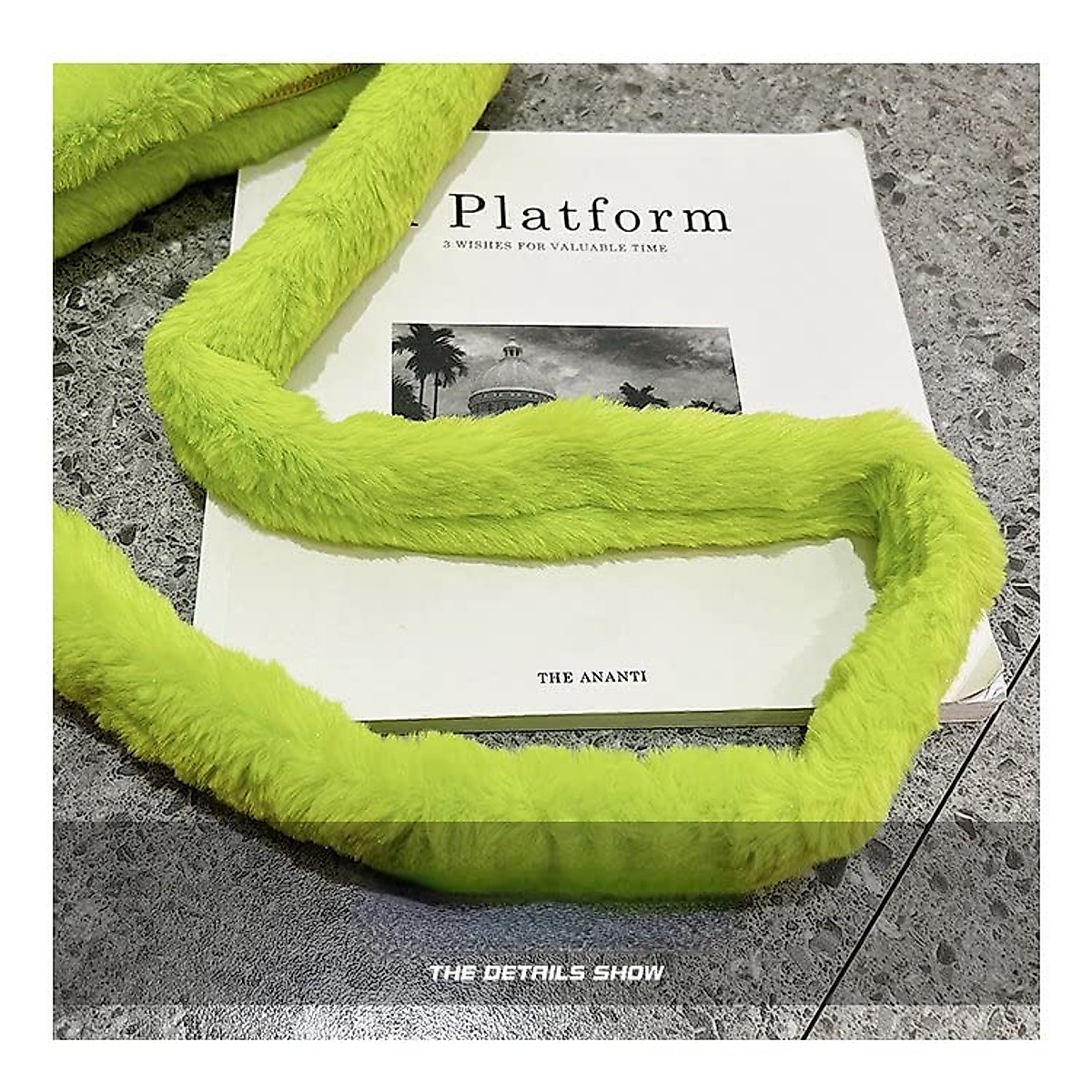 Y2k Bag Furry Wallet Y2k Fashion Fluffy Shoulder Bag Cute Tote Aesthetic Wallet Fairy Grungegrunge Accessories Y2k Purse (Rose red)