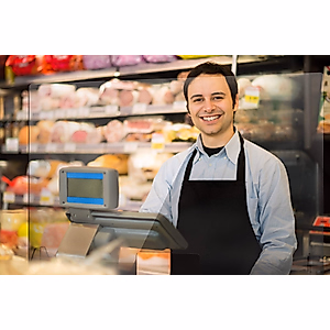 Protective Sneeze Guard for Counter and Desk - Freestanding Clear Acrylic Shield for Business and Customer Safety, Portable Plexiglass Barrier, Food Screen, Pass Through Transaction Window (42"x30')