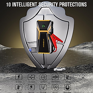 VTOMAN V6 Pro 2000A Jump Starter, Car Battery Jumper Starter Portable for 7L Gas/5L Diesel Engines, Jump Box,12V Auto Jump Start Battery Pack, Lithium Booster Pack, Portable Charger and Jumper Cables