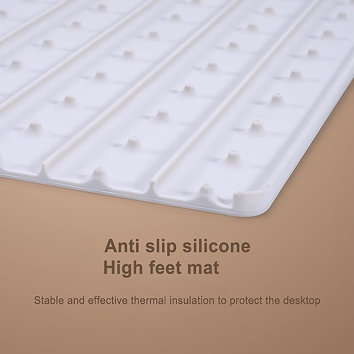 Electric Warming Tray, Full Surface Heating, Rollable & Portable, Premium Silicone Nano-Material, 3 Temperature Settings and Child-Lock, Versatile Food Warmer for Gatherings, Parties (White S)