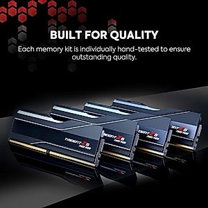 G.SKILL Trident Z5 Neo RGB Series (AMD Expo) DDR5 RAM 64GB (2x32GB) 6000MT/s CL30-40-40-96 1.40V Desktop Computer Memory UDIMM - Matte Black (F5-6000J3040G32GX2-TZ5NR)
