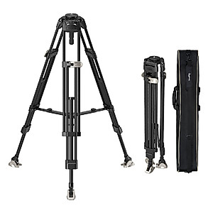 SmallRig FreeBlazer Heavy-Duty Carbon Fiber Tripod, 72" Video Bowl Tripod with One-Step Locking System, Load up to 55 lbs, for Camera, Camcorder-4167