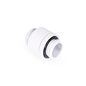 Alphacool Eiszapfen G1/4" Male to Male 10mm Extender Fitting, Rotary, White