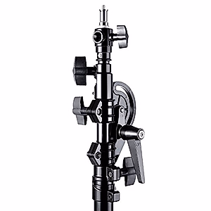 Neewer 13feet/390cm Two Way Rotatable Aluminum Adjustable Tripod Boom Light Stand with Sandbag for Studio Photography Video