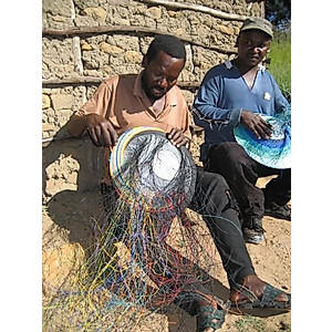 Fair Trade Zulu African Wire Triangular Bowl Papaya, Approximately 4.5" Across, WB05T.PY.28387