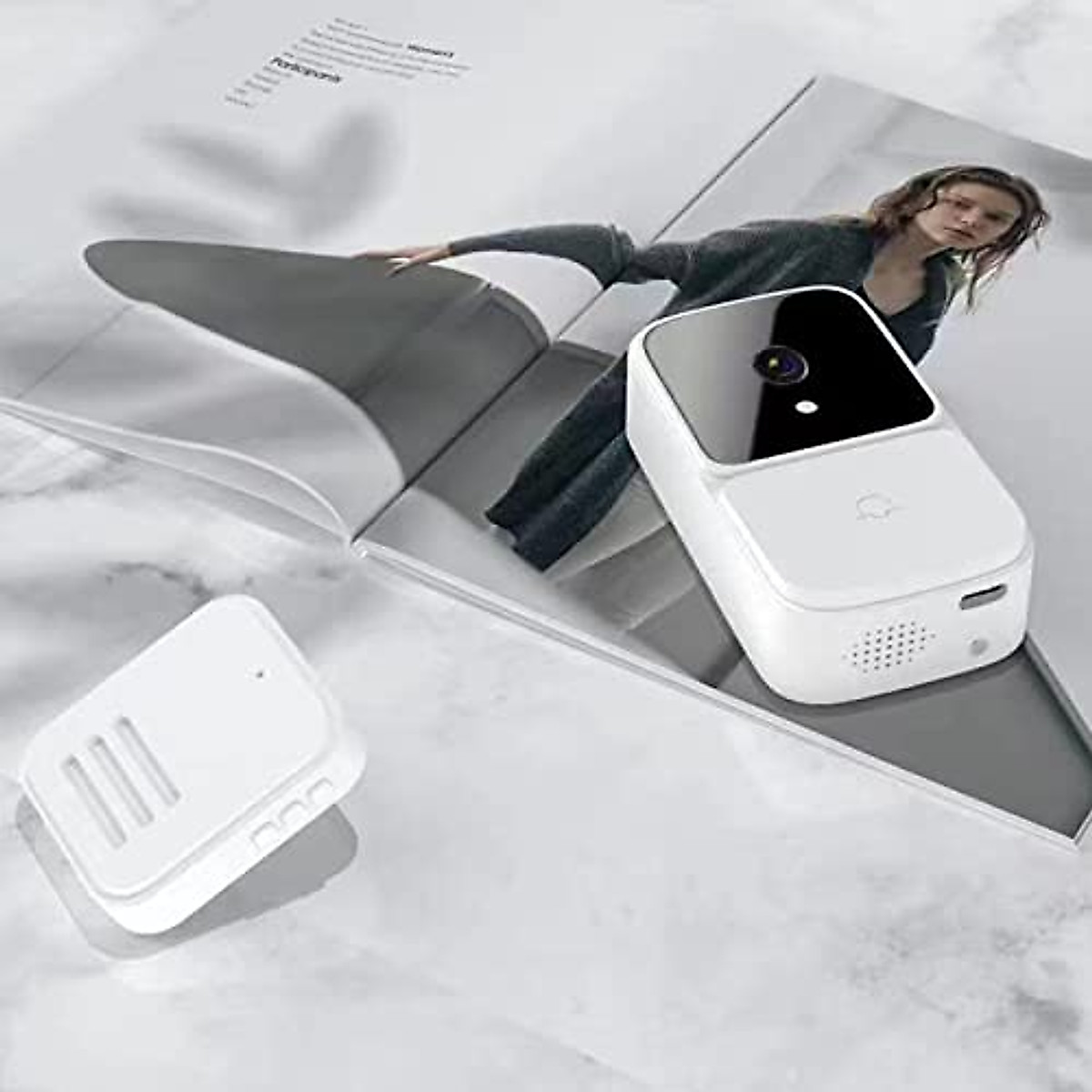 MIANHT 𝓼𝓮𝓬𝓾𝓻𝓲𝓽𝔂 Cameras Wireless Outdoor - Home 𝓼𝓮𝓬𝓾𝓻𝓲𝓽𝔂 Cameras, Ring Doorbell Camera Wireless, WiFi Rechargeable 𝓼𝓮𝓬𝓾𝓻𝓲𝓽𝔂 Door Doorbell