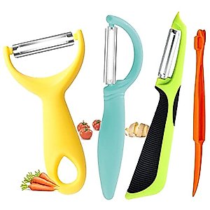 Vegetable Potato Peelers for Kitchen, Y Peeler for Apple Fruit Carrot Zucchini Cucumber Potatoes, Good Grip Veggie Peeler Makes Peeling Very Easy