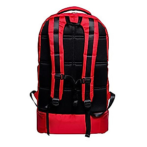 Sole Premise Laptop Shoe Carry-On Luggage Travel Multi-functional Sneaker Backpack Bag for Men & Women Red