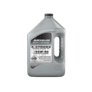Quicksilver by Mercury Marine 25W-40 Synthetic Marine Engine Oil, 1 Gallon