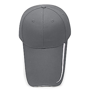 YEKEYI Extra Long Bill 100% Washed Cotton Baseball Cap Lengthened Brim Sun Protection Hat Long Large Bill Cap Gray