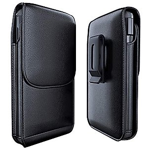 Meilib iPhone Holster for Model 14pro, 14, 13 Pro, 13, 12 Pro, 12, 11, XR | iPhone 14 Case with Clip & Built-in Card Holder | Phone Belt Holder Which Fits The Phone with an Otter Box Case
