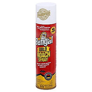 Bengal Gold Roach Spray – Bug Spray for 6 Months Active Cockroach Prevention – No Mess, No Odor Bug Spray – House Insect Killer – Indoor Cockroach Spray, 9oz