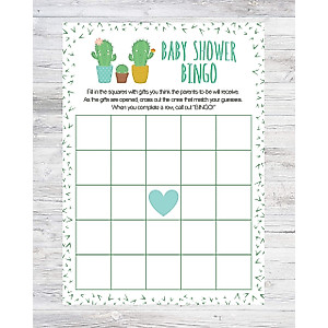 Cactus Bingo Baby Shower Game - 24 Count