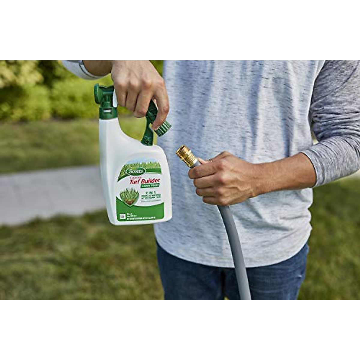 Scotts Liquid Turf Builder Lawn Food, Lawn Fertilizer, 32 fl. oz. (6-Pack)