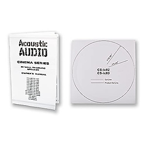 Acoustic Audio CS-IC83 in Ceiling 8" Speaker 3 Pair Pack 3 Way Home Theater 2100 Watt