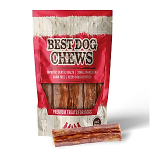 Best Dog Chews Stuffed Gullet Stick - 100% Natural Delicious and Protein Rich Dog Beef Jerky Treats and Chews - Fully Digestible - Promotes Joint & Dental Health for All Breed Sizes - 6 inch(6 Count)