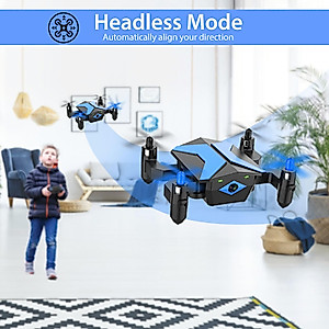 ATTOP Mini Drone for Kids with FPV Camera, Toys Gifts for Boys Girls with Voice Control, 3D Flips, Altitude Hold, Headless Mode, One Key Start, Trajectory Flight, RC Quadcopter Foldable Kids Drone