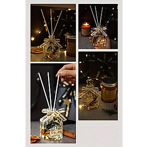 Candles Gift Set. Scented Candle and Aroma Reed Diffuser. Aromatherapy. Candles Set for Thanksgiving, Halloween, Christmas, Valentines, Housewarming, Birthday, Gift for Women, English Pear and Freesia