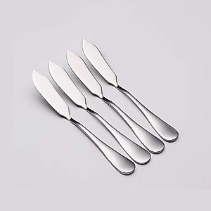 Butter Knife, McoMce Durable Stainless Steel Spreader Knife, Professional Cheese Spreaders, Convenient Butter Knives, Butter Knife Spreader Set of 4 for Breakfast, Butter, Cheese and Condiments