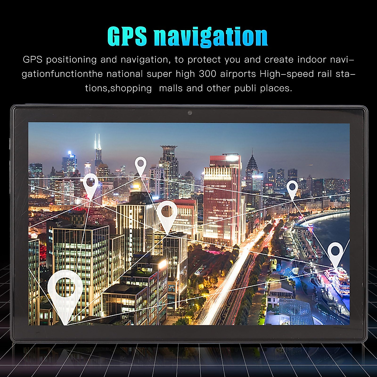 Acogedor Android Tablet PC, 10.1 inch Tablets 12GB RAM 256GB ROM, MT6750 Octa Core CPU, 4G LTE, 1920x1200 IPS HD Touchscreen, GPS, 8800mAh Battery, Bluetooth (US Plug)