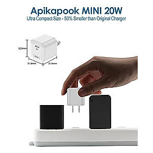 USB C Wall Charger, 2-Pack 20W Fast Charger for iPhone, PD3.0 Compact Charger Block Quick Charging, USB C Power Adapter Compatible with iPhone 13/13 Mini/13 Pro/13 Pro Max/12/12 Pro Max/11, and More