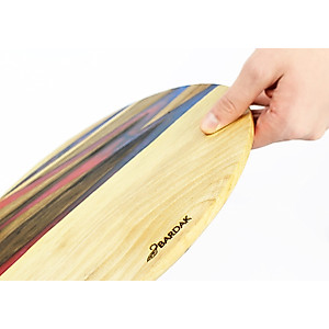 BARDAK Large 14" Round Luxury Wooden Cheese Board, Charcuterie Platter & Serving Tray, Housewarming Gifts for Couples, Unique Wood Epoxy River Board(Pink and Blue)