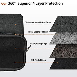Laptop Sleeve 14 inch Laptop Case Protective Waterproof Bag Compatible with MacBook Pro 15,Chromebook 14,13.3-14 inch Acer/HP/Asus Notebook Computer