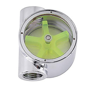 Tungsten Alloy Water Indicator, G1/4" Standard Female to Female Thread Computer Water Cooling Indicator, for PC Water Cooling System