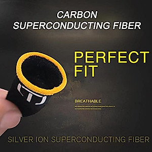 QUS 3 Pair Gaming Finger Sleeves Breathable Fingertips Gameler Sweatproof Games-Slip Thumb GR9l5 Gloves for Mobile