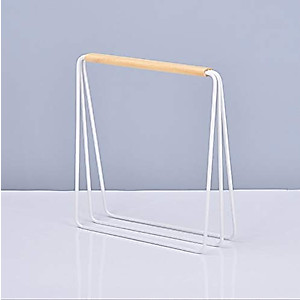Yizhichu1990 Kitchen Bathroom Punch-Free Folding rag Stand Towel Rack Holder,Top Vertical Rail Dishcloth Storage Rack