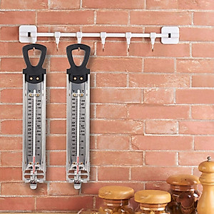 HENGHUAsm Candy Thermometer Fahrenheit Celsius Double Scale Display- Household Kitchen Hanging Candy Thermometer - for Cooking Food Candy, BBQ Grill, Liquids-Accurately Measures Temperature