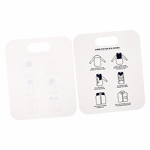 HOMOCONO 2pcs Shirt Folding Board Shirt Folder Board Adult Shirt Folding Cardboard Folding Board for Shirt Folding Tray Garment Folding Board Ironing Board Portable Clothes Folder White Pp